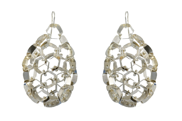 Contemporary Stg. Silver 'Pod' Earrings. – Gray Reid Gallery