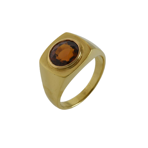 22ct Yellow Gold Hessonite Garnet | Gray Reid Gallery