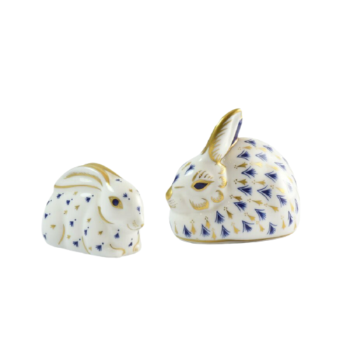 Royal Crown Derby rabbits – Gray Reid Gallery