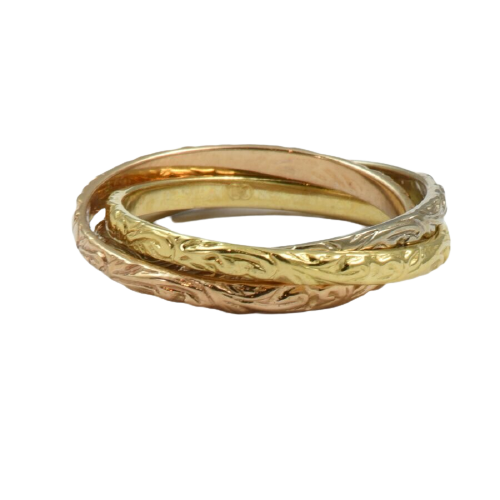 18ct. Yellow, rose and white gold ring. – Gray Reid Gallery